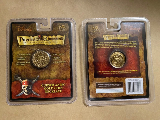 MASTER REPLICAS DISNEY Pirates of the Caribbean Cursed Aztec Gold Coin ...