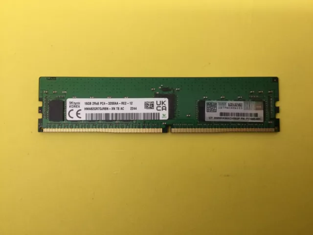 P11443-091 HPE 16 GB 2Rx8 DDR4 PC4-3200AA ECC Serverspeicher P06031-B21 ...