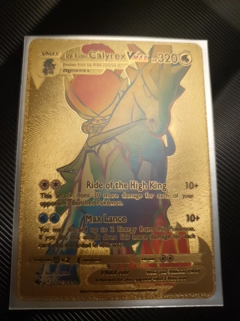 CALYREX VMAX~ GOLD foil custom pokemon card £1.99 - PicClick UK