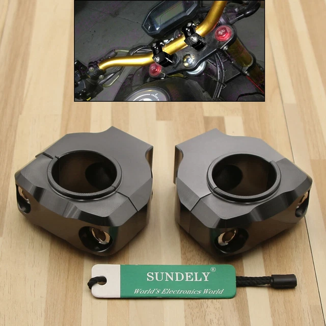 TITANIUM FAST 1 1/8''HandleBar Fat Bar Risers Mount Clamp Pit Dirt Bike ...