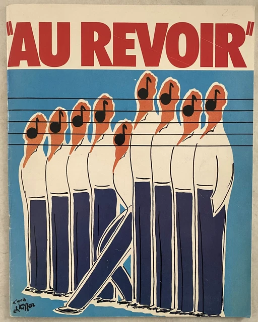 RARE DÉDICACES DES 8 Compagnons de la Chanson Fred et René Mella Gaston ...