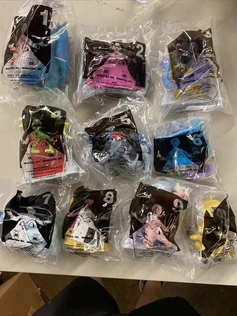Disney Pixar 2001 Monsters Inc Mcdonalds Happy Meal Toys Complete Set