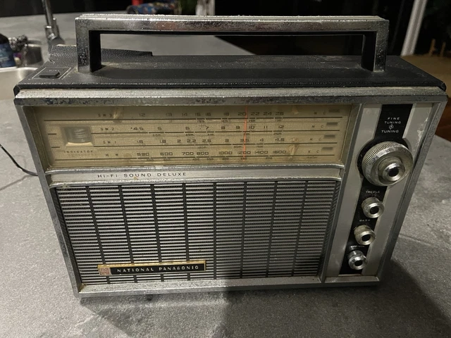 NATIONAL PANASONIC HI -Fi Sound Deluxe Radio Vintage Retro $19.00 ...