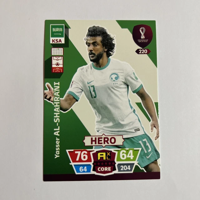FIFA WORLD CUP qatar 2022 Yasser Al Shahrani HERO card # 220 new ...