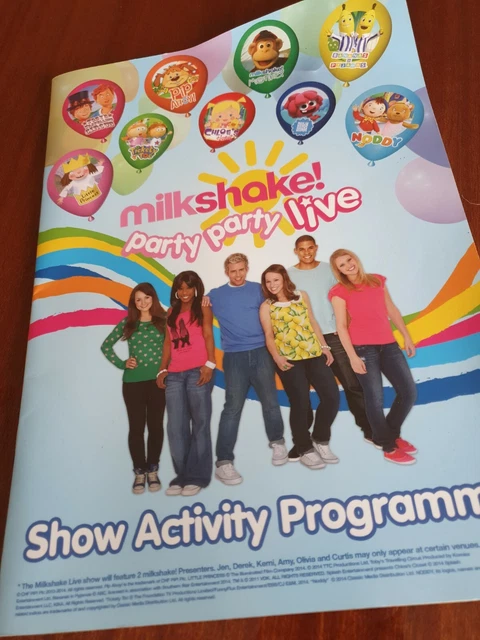 MILKSHAKE! PARTY PARTY live show activity programme £5.00 - PicClick UK