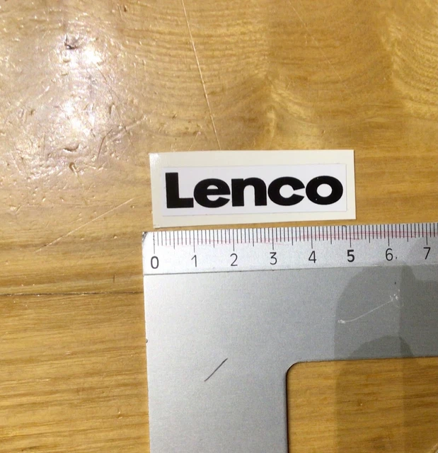 STICKER EMBLEM LOGO Lenco vintage amp ampli platine TURNTABLE tube ...