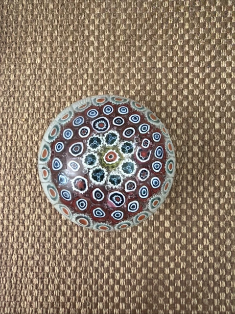 SULFURE PRESSE PAPIERS paper weight millefiori en verre EUR 35,00 ...