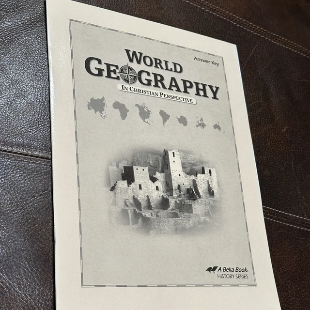 ABEKA WORLD GEOGRAPHY In Christian Perspective Answer Key 2nd Edition £ ...