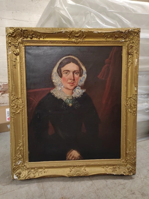 VINTAGE PORTRAIT OF a Lady in a Bonnet Framed Wall Art - CS N37 £45.00 ...