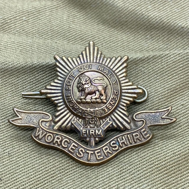 ORIGINAL WW1 BRITISH Army Cap Badge - Worcestershire Regiment £12.00 ...