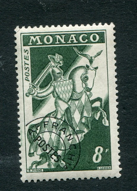 TIMBRE MONACO PRÉOBLITÉRÉ YT n° 12 - Cavalier à cheval - 1954/59 EUR 0 ...