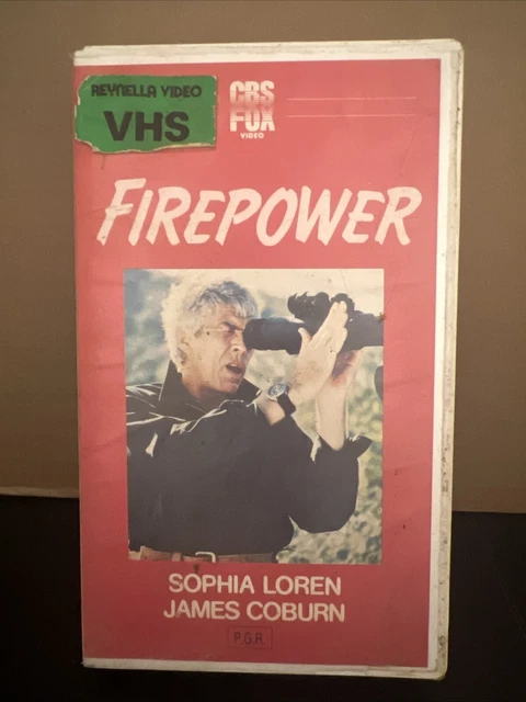 FIREPOWER [VHS] CBS Fox Video Ex-Rental Tape Coburn Loren Action 1979 ...