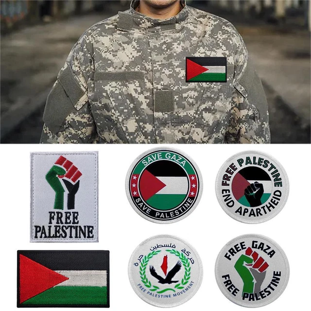 PALESTINE EMBROIDERED FLAG Patch Stickers On Clothes Palestinian Badges ...
