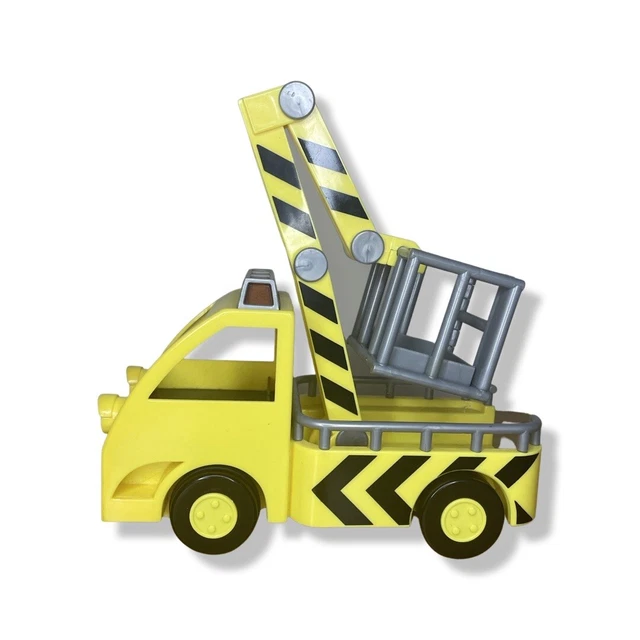 BOB THE BUILDER Flex The Cherry Picker Toy Vehicle Yellow & Black Rare ...