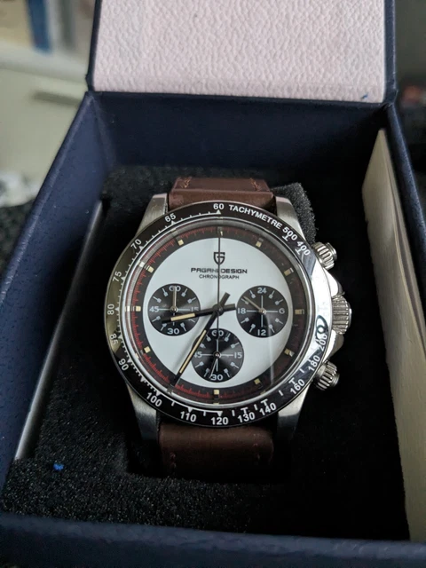 PAGANI DESIGN PD-1676 Paul Newman Daytona 39mm Stainless Steel Men's ...