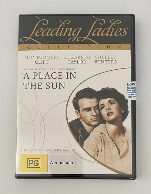 A PLACE IN The Sun (DVD, 1951) Brand New Sealed Elizabeth Taylor Free ...