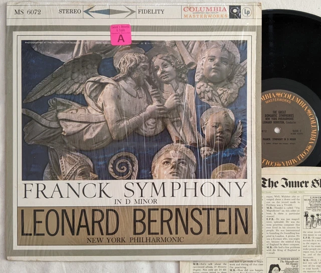 COLUMBIA 6072 RE lp Franck SYMPHONY EN RÉ MINEUR Leonard Bernstein ...