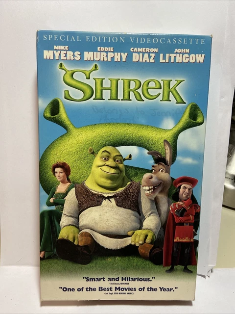 SHREK 2001 ANIMATED Movie VHS Video Tape Special Edition Large Case EUC ...