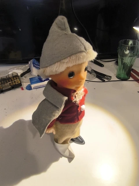 SANDMANN SANDMÄNNCHEN AUFZUG mechanisch Laufpuppe DDR KULT 25 cm /P6 ...