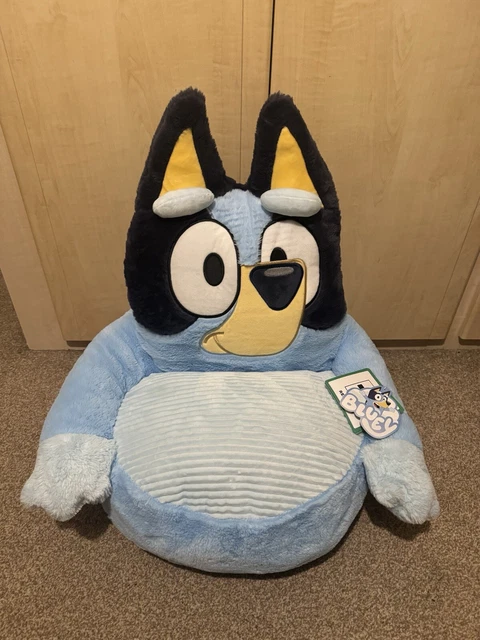 BLUEY CHARACTER PLUSH Soft Children's Chair Seat Sofa Aldi Collectible ...