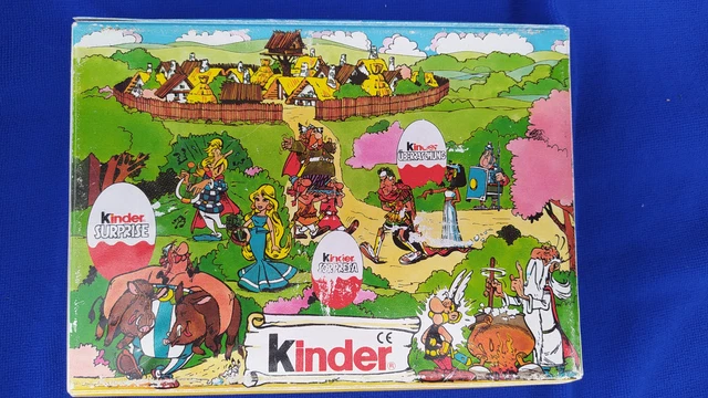 RARE COFFRET KINDER valisette Astérix avec figurines année 1991 très ...