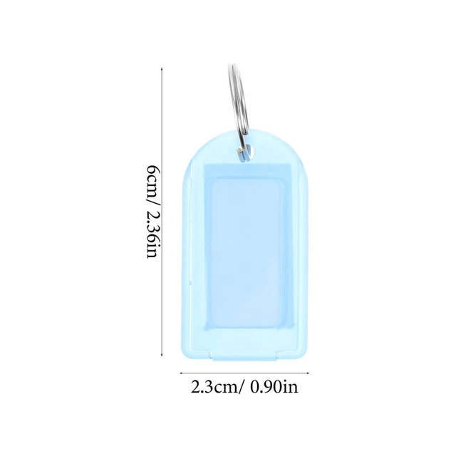 40 PCS PLASTIC Round Key Tags Identification Baggage Label Colored ...