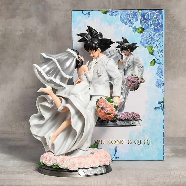 Grande Figurine Collection Dragon Ball Z Son Goku Et Chichi Mariage 31