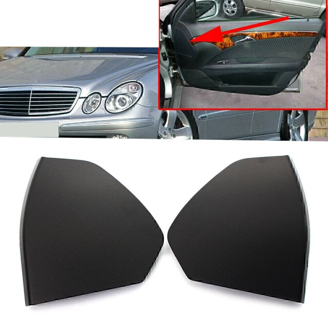 FOR MERCEDES BENZ E-Class W211 Front Door Upper Cover Trim Black Pair £ ...