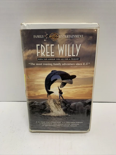 FREE WILLY (VHS, 1993, Clamshell) £4.77 - PicClick UK