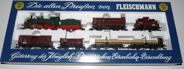 FLEISCHMANN H0 4883 DC ++ Preußischer Güterzug mit G4 KPEV in OVP ++ # ...