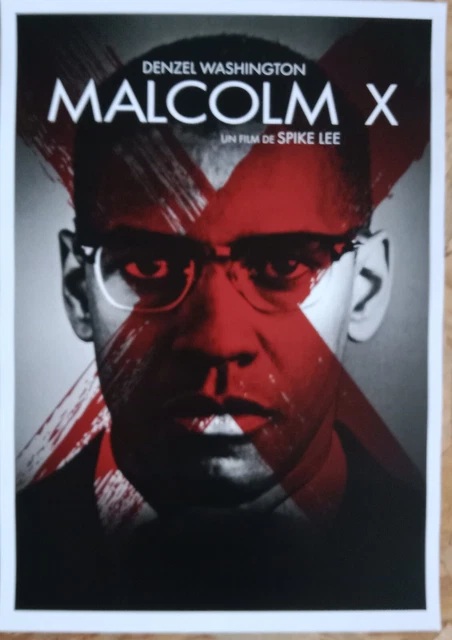 AFFICHE DU FILM "Malcom X" avec Denzel Washington - 29,7 x 42 cm -neuve ...