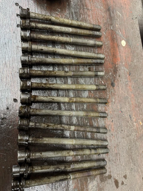 MERCEDES SL R129 Cylinder Head Bolts Full Set With Washers 1049900012 ...