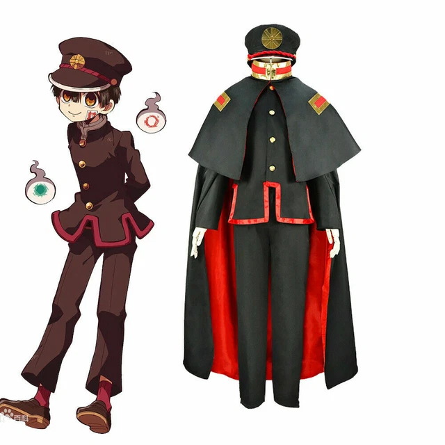 COSTUME COSPLAY UNIFORME chapeau cape pour toilettes Hanako-kun Hanako ...