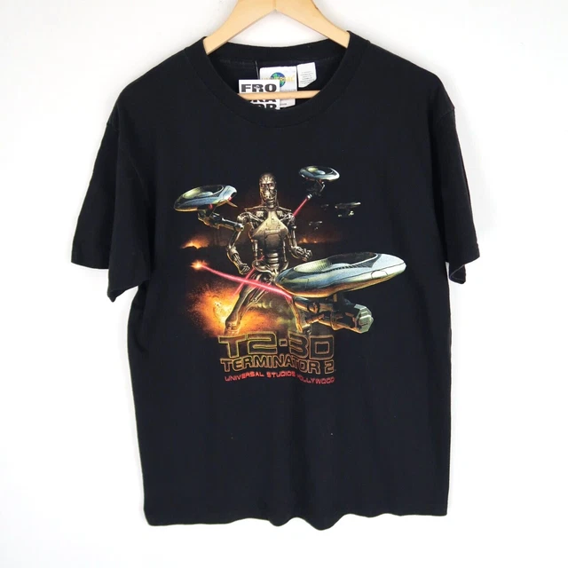T2 3D VINTAGE 90s Y2K Terminator Universal Studios T-shirt SZ M (W323 ...