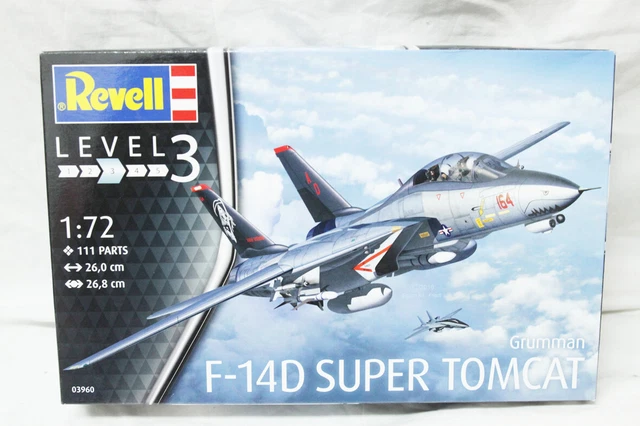 1:72 MODELLBAUSATZ REVELL 03960 - Grumman F-14D Super Tomcat OVP X EUR ...