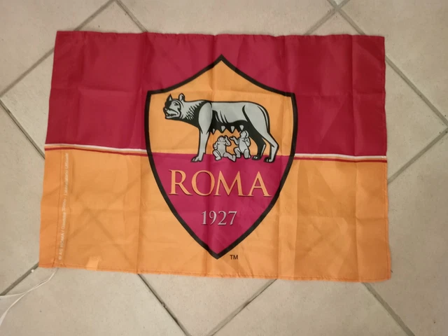 BANDIERA AS ROMA grande e piccola EUR 30,00 - PicClick IT