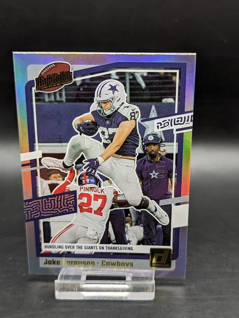 2023 DONRUSS FOOTBALL Jake Ferguson Highlights argent/100 #H-JFE ...