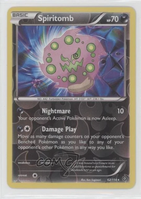 SPIRITOMB REVERSE FOIL Pokémon XY Steam Siege #62 $16.06 - PicClick AU