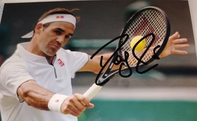 AUTOGRAFO KING ROGER Federer King Roger Tennis Foto Hand Signed ...