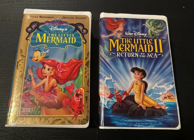 THE LITTLE MERMAID VHS Lot: Masterpiece Special Edition & Return To The ...