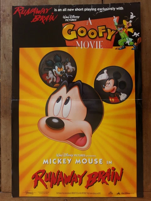 POSTER MICKEY MOUSE RUNAWAY BRAIN Walt Disney 40x60cm EUR 10,60 ...