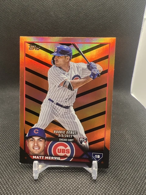 MATT MERVIS 2023 Topps Update recrue début petits orange et noir #US236 ...