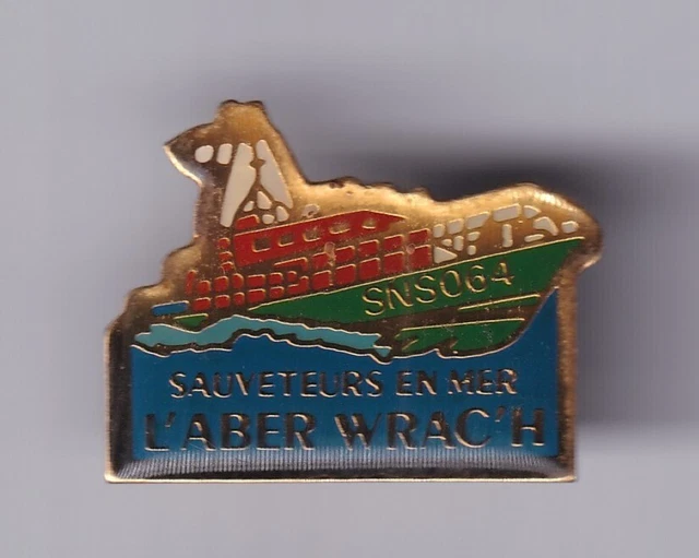 RARE PINS PIN'S .. Bateau Navire Boat Sauvetage Mer Snsm L'aber Wrac'h N°1 29~Fs EUR 14,99 ...