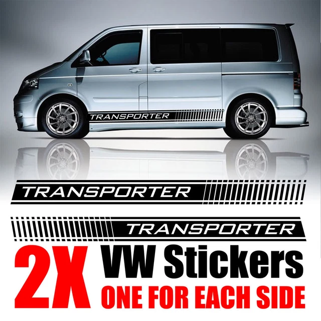 VW TRANSPORTER SIDE Decals Stickers Camper Van Graphics T4 T5 T6 Caddy ...