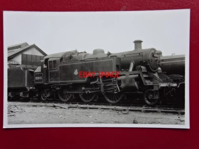 PHOTO BR Standard Class 3 Loco No 82015 At Eastleigh 17/5/53 £1.85 ...