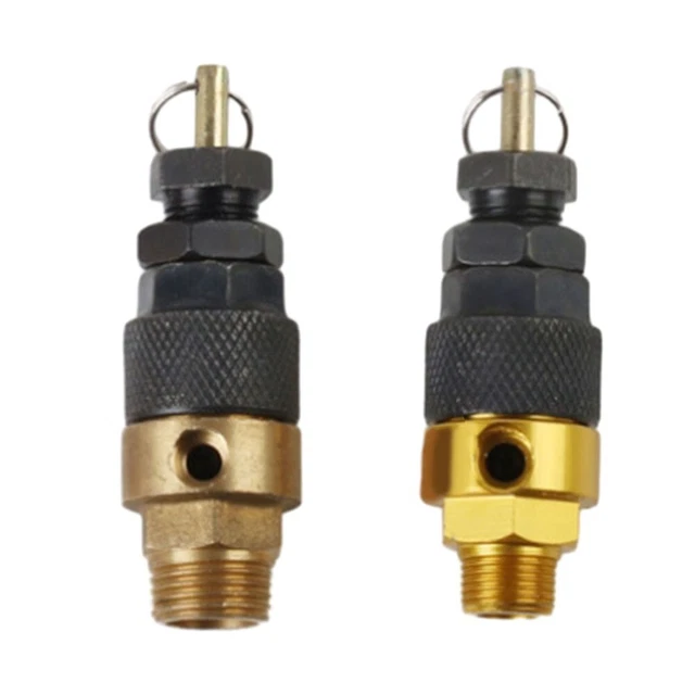 PRESSURE RELIEF REGULATOR Thread Air Compressor Safety Relief Valve $31 ...