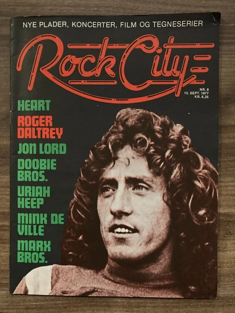 ROGER DALTREY + Jon Lord + Doobie Bros. 1977 "Rock City" Danish ...