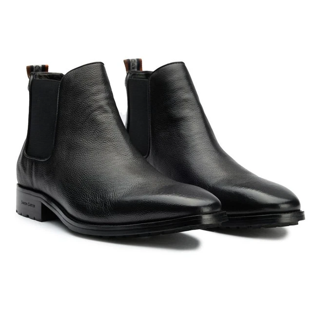SIMON CARTER MENS Clover 3 Chelsea Chelsea Boots Black £85.00 - PicClick UK