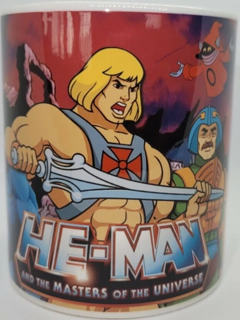 HE-MAN AND THE Masters of the Universe MUG Skeletor Orko Man-at-Arms ...