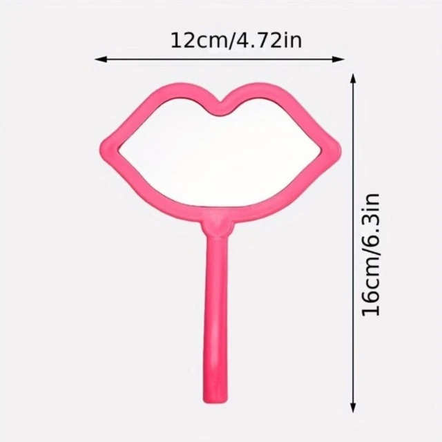 PLASTIK LIPPEN, DIE Make-up-Spiegel halten DIY Tragbarer Spiegel EUR 4 ...